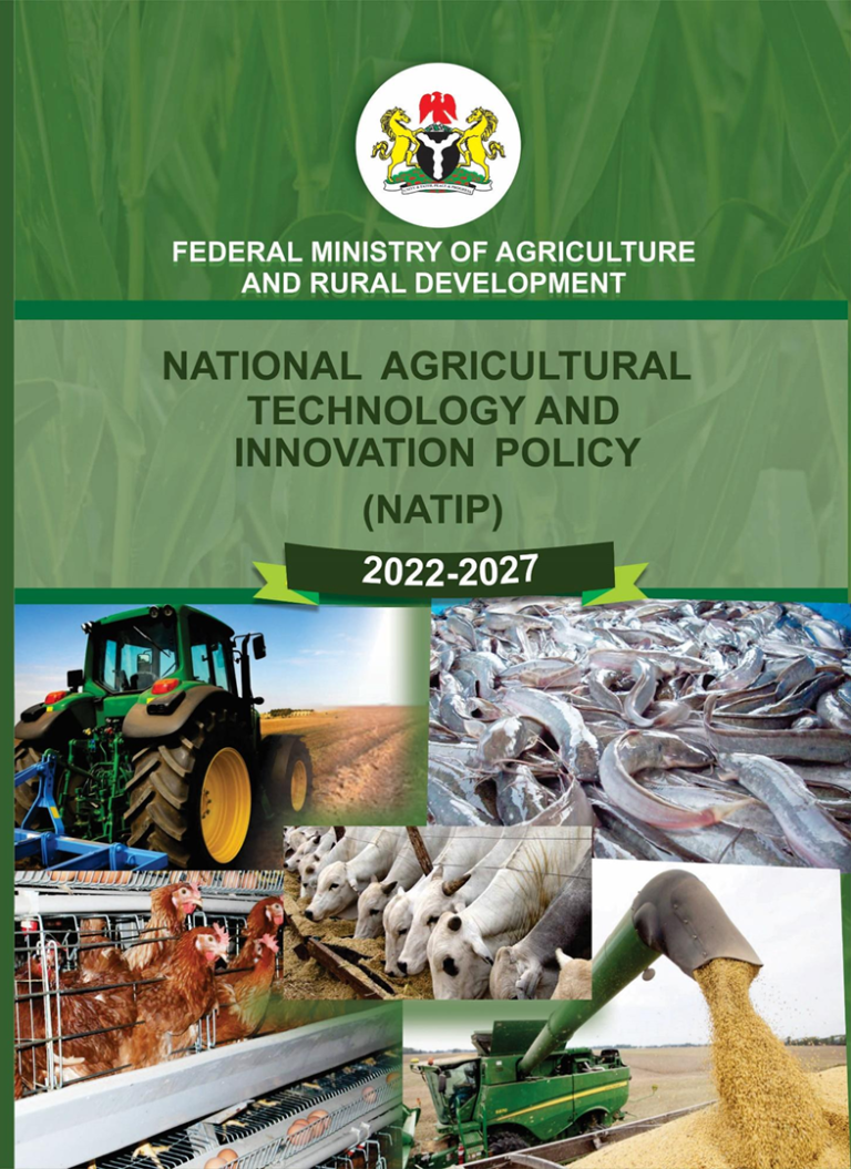 National Agricultural Technology and Innovation Policy NATIP 2022-2027 ...